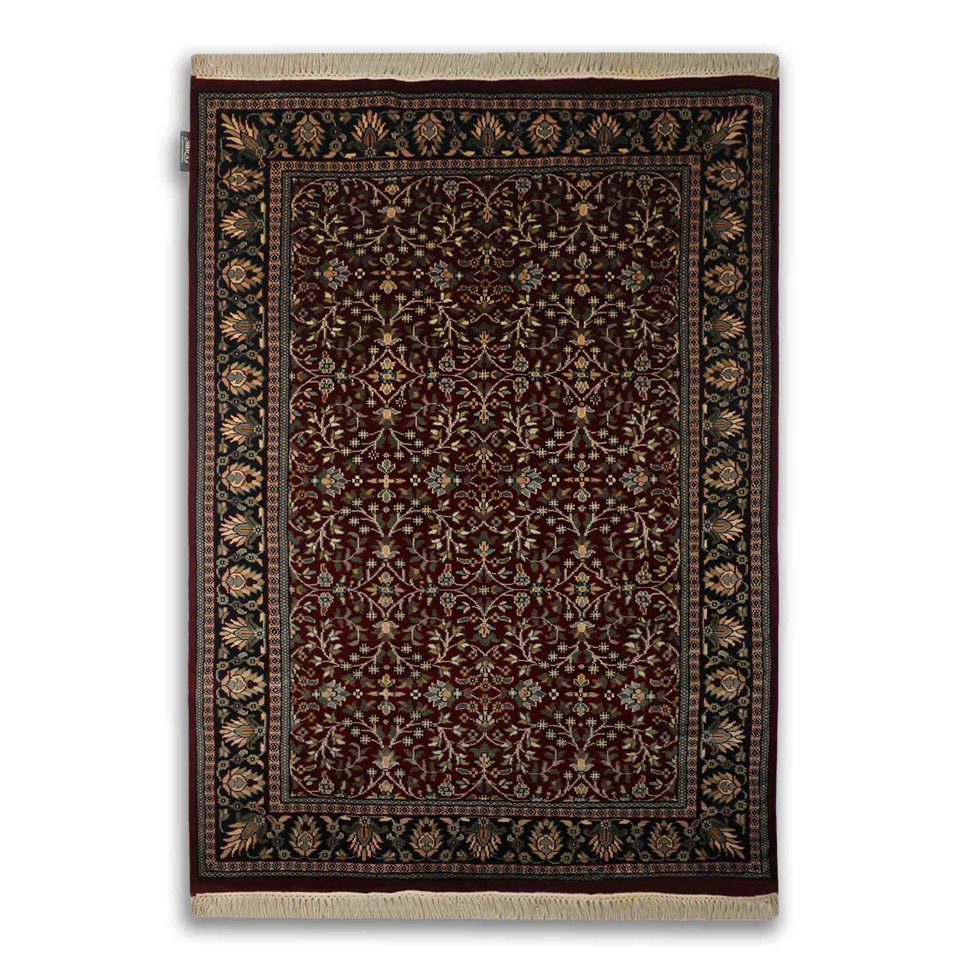 Aharbal Allover Hand Knotted Woolen Rugs Wool 5x7 silk – Miras Crafts